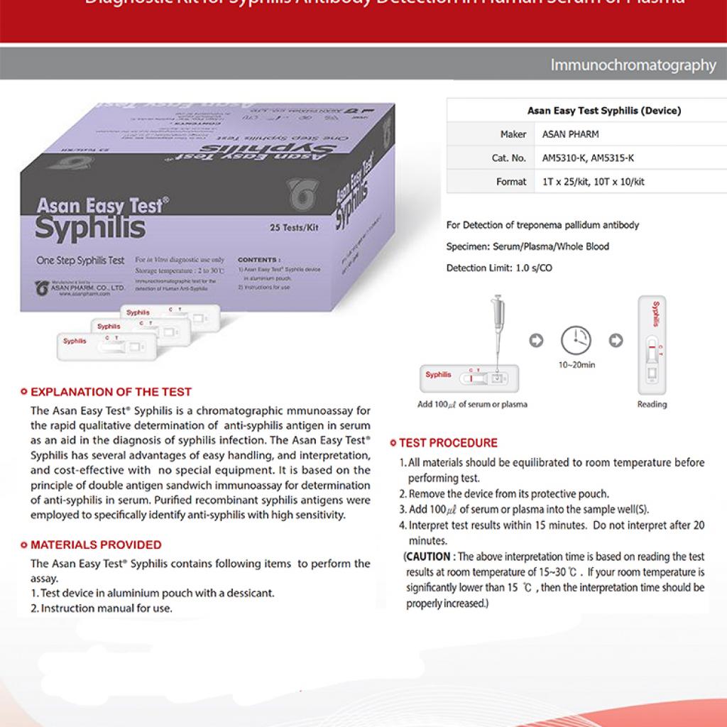 Jual RAPID TEST SYPHILIS DEVICE dari RAJAERBA INDOCHEM | Goalkes