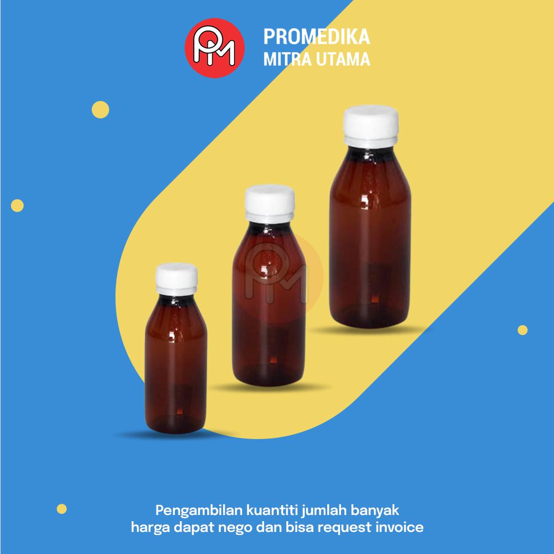 Jual Botol Coklat / Botol Obat Coklat 10ml - 250ml dari PT. Promedika ...
