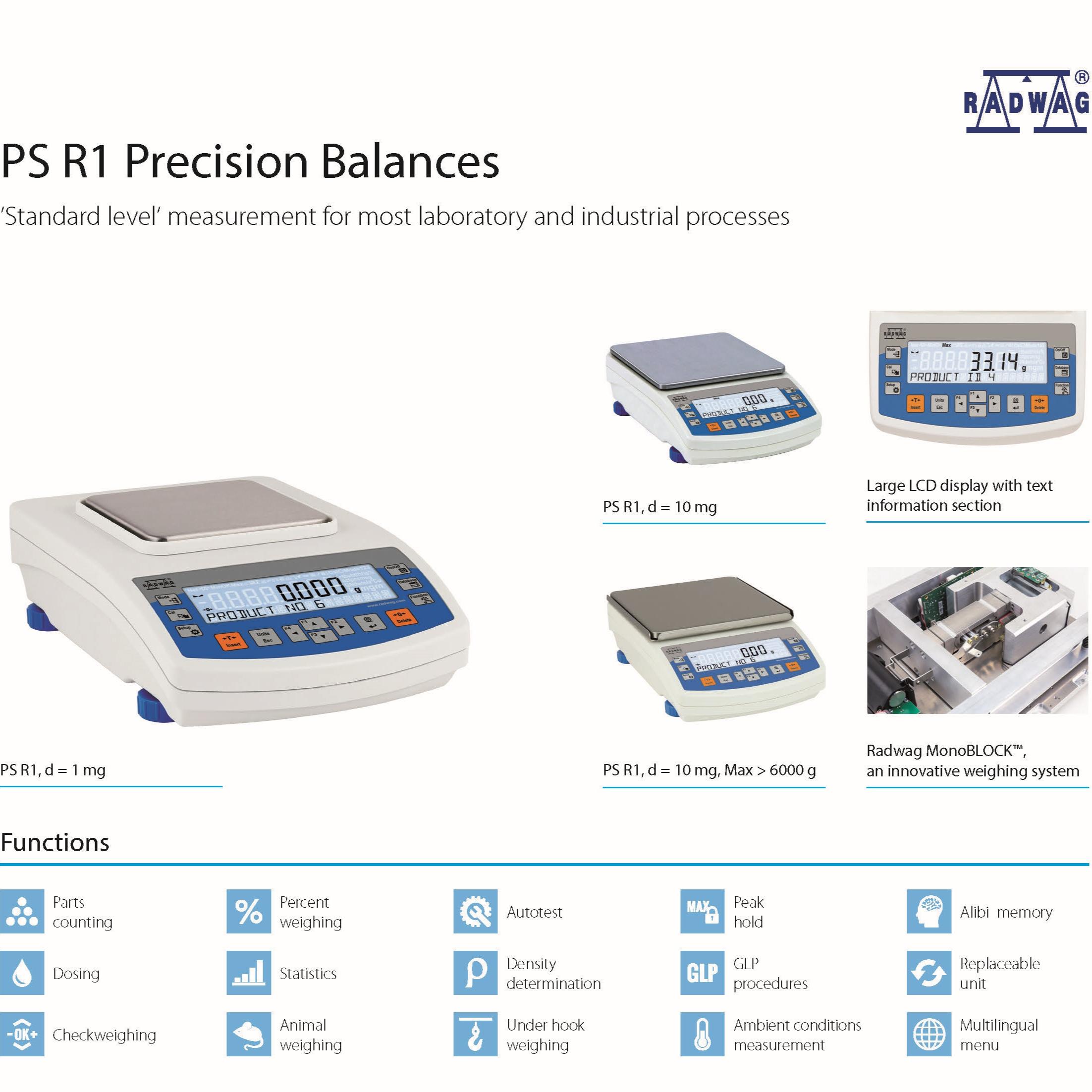 Jual RADWAG PS 3500.R1.M Precision Balance - Timbangan Presisi dari PT ...