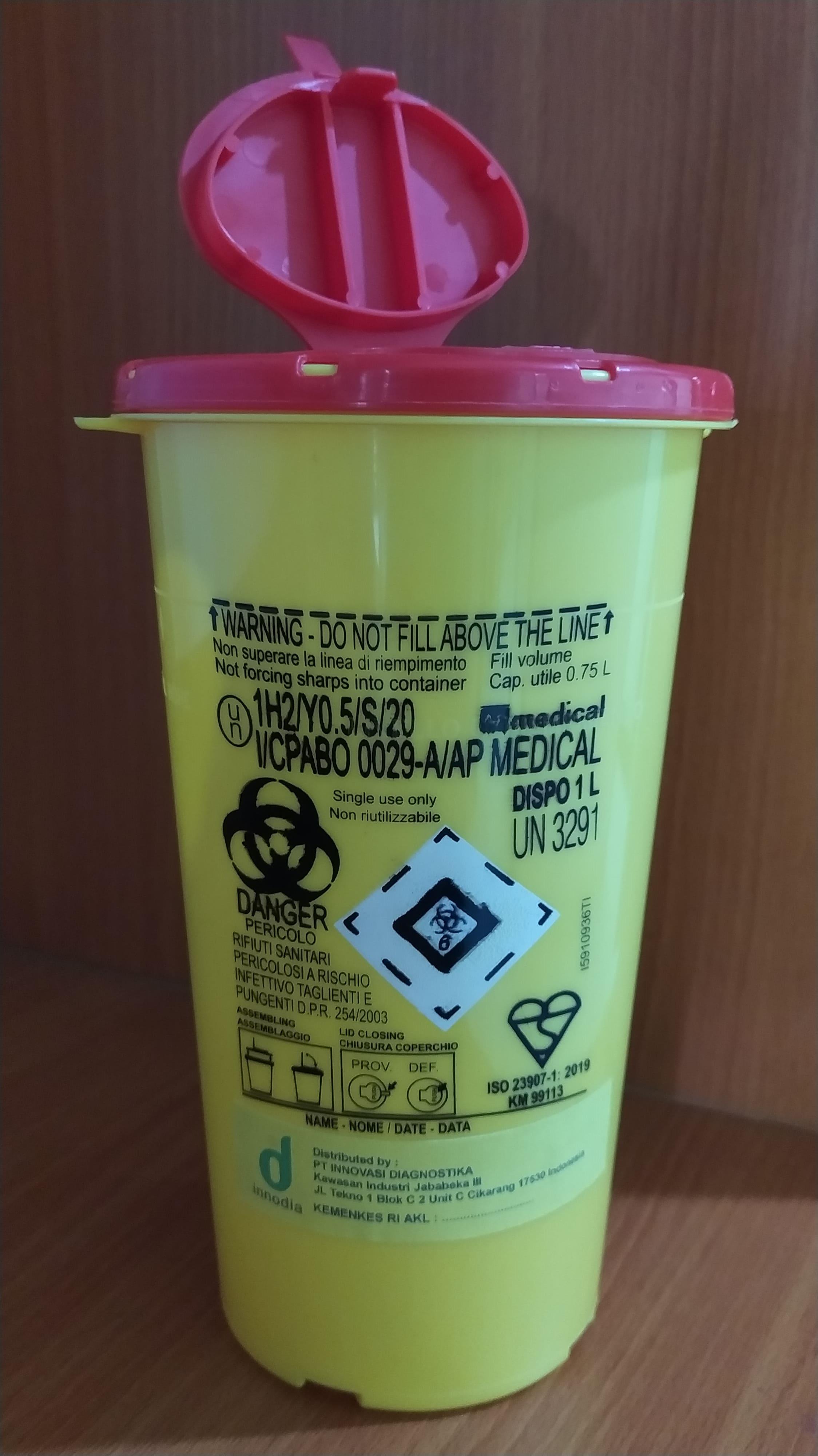 Jual Sharp Container Dispo 1 L AP Medical dari Innodia | Goalkes
