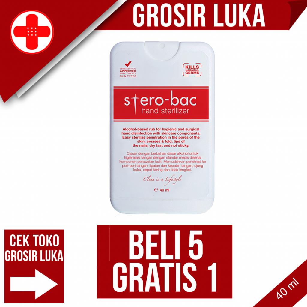 Jual Sterobac Hand Sterilizer 40ml dari GROSIR LUKA | Goalkes