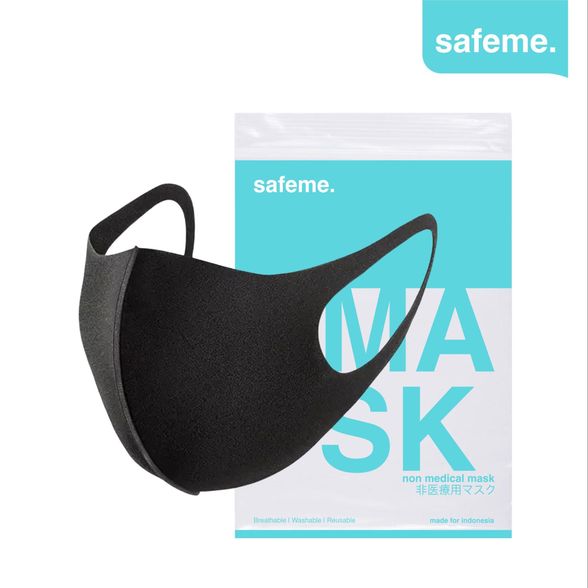 Jual Masker Kain Scuba Hitam Korea Style Gramasi 270 Protective Mask ...