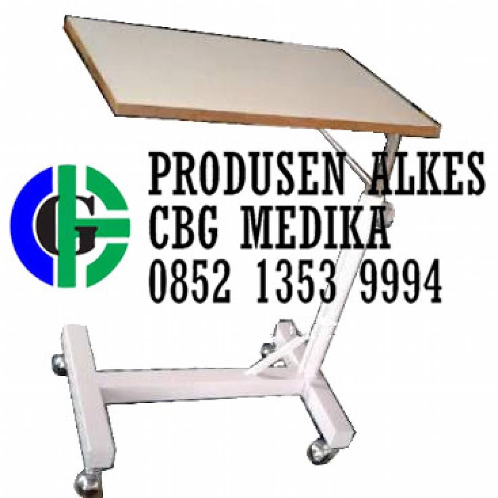 Jual Meja makan pasien kayu/ over table dari CBG MEDIKA ALKES | Goalkes