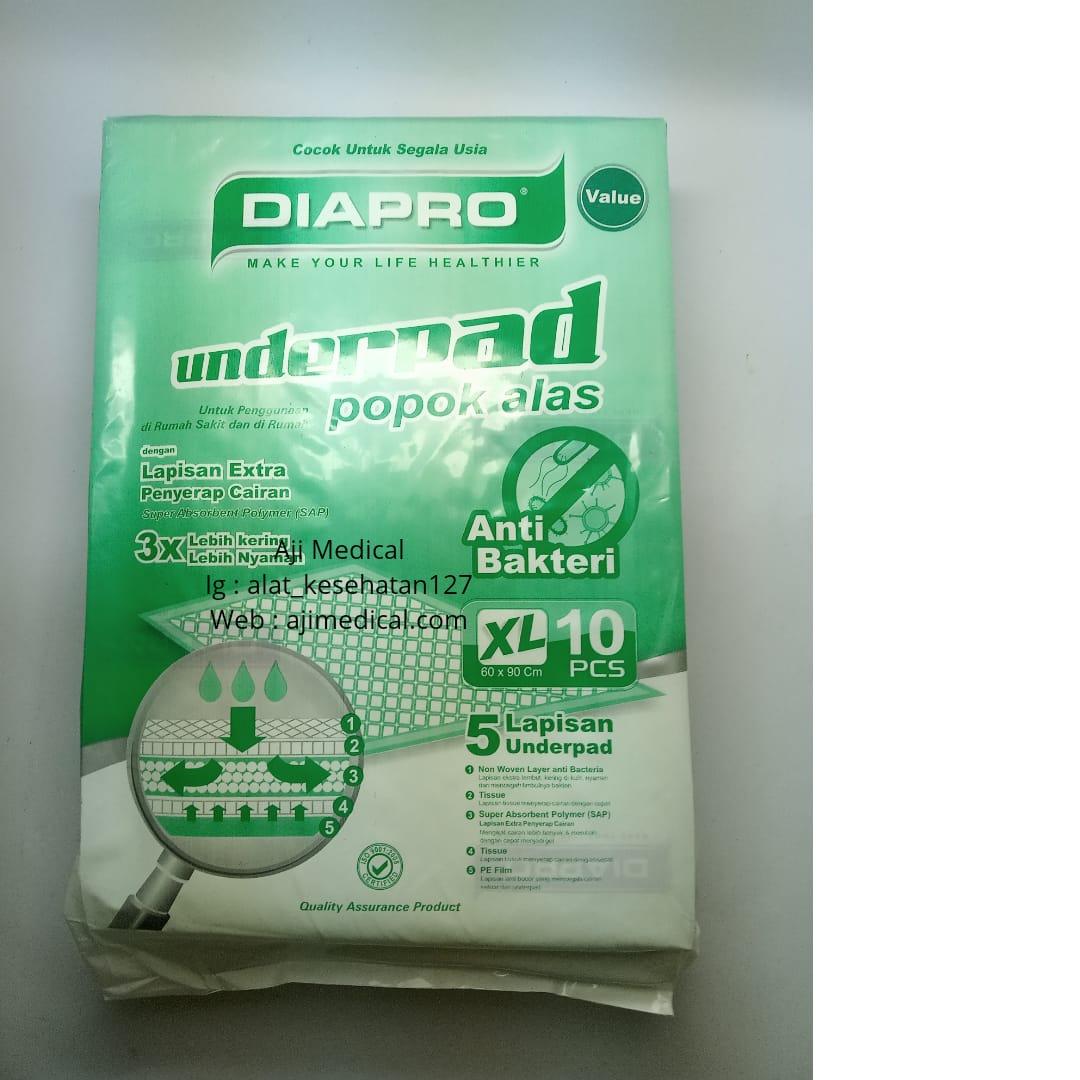 Jual underpad Diapro dari Putra Wira Medical | Goalkes
