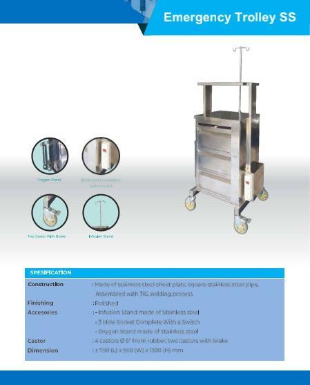 Jual Trolley emergency rumah sakit/ | Troly UGD Darurat Emergensi - LMJ ...