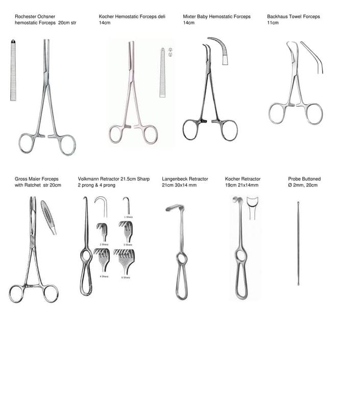 Jual Partus Instrument Set dari PT.TRIAS NATHOMI CHEMINDO | Goalkes