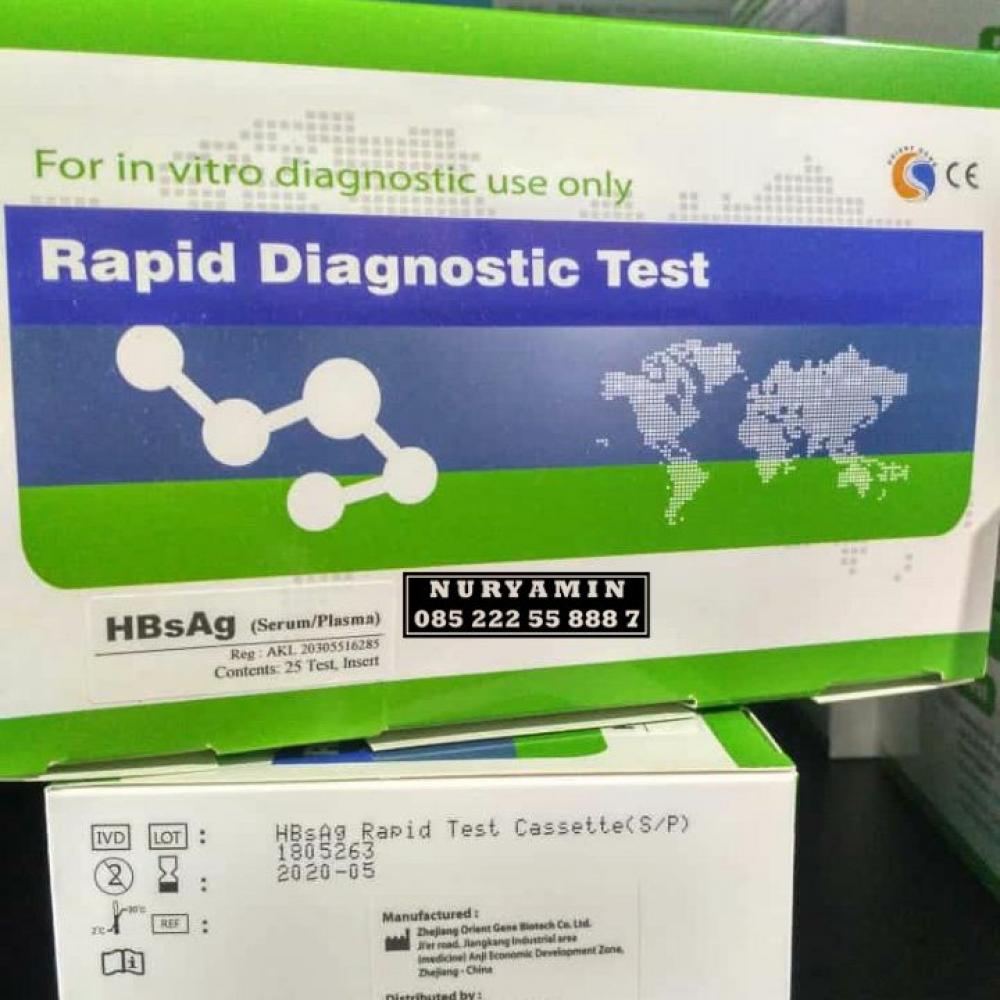 Jual Rapidtest HBsAg Cassette Orient Gene dari Toko Alkesplaza | Goalkes