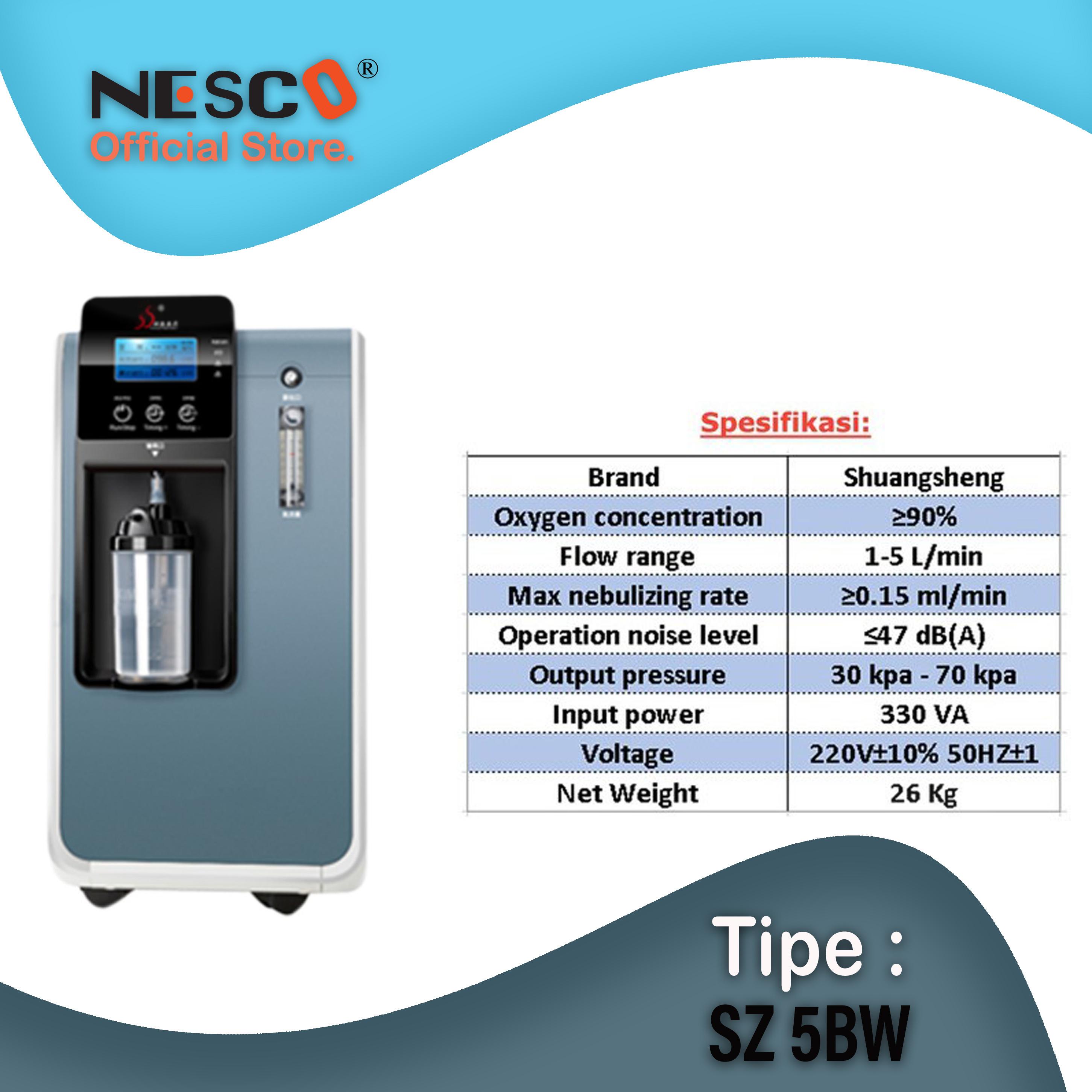 Jual SZ-5Bw /SHUANGSHENG Oxygen Concentrator dari Nesco Official | Goalkes